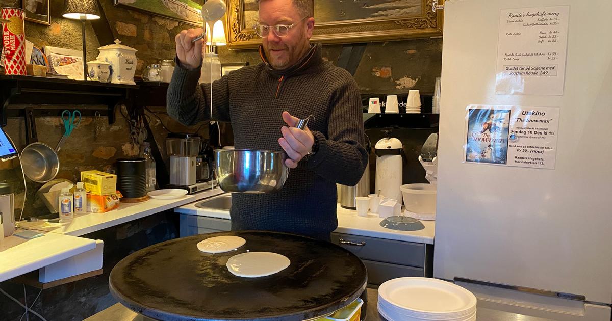 Raade selger sveler fra sin egen hage