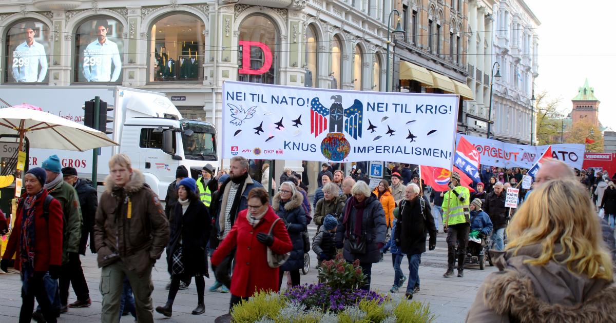 Protestmarsj mot NATO-øvelse